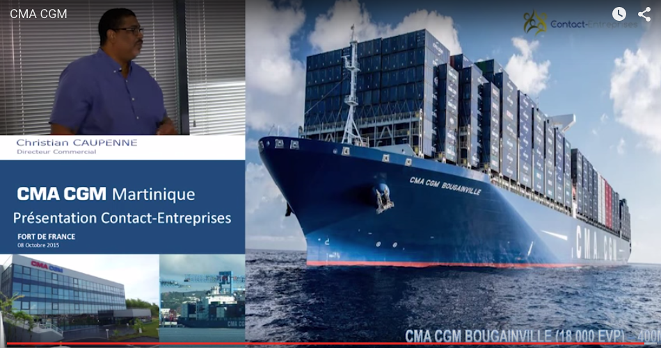 Contact-Entreprises à bord du Fort Saint-Pierre de la CMA-CGM, une ...